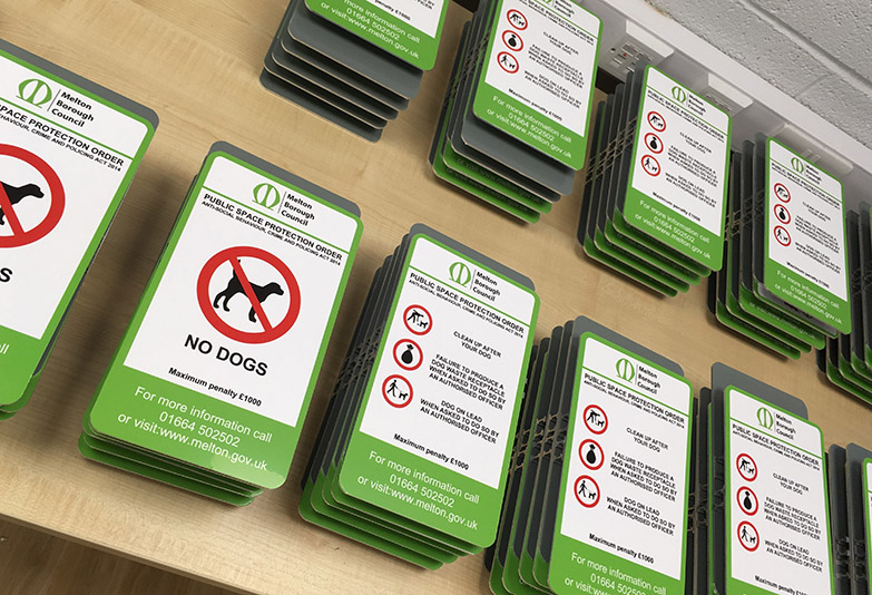 800 Signs For Melton Borough Council!