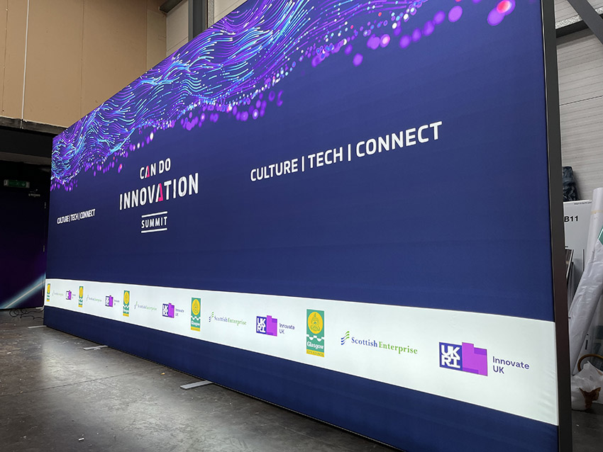 6 Meter Illuminated Lightbox Installation for Glasgow Science Centre